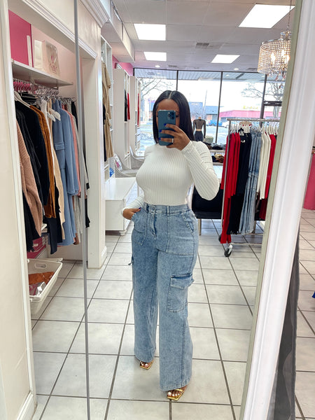 Toxic Cargo Denim Jeans-Light Blue – Samira's Closet